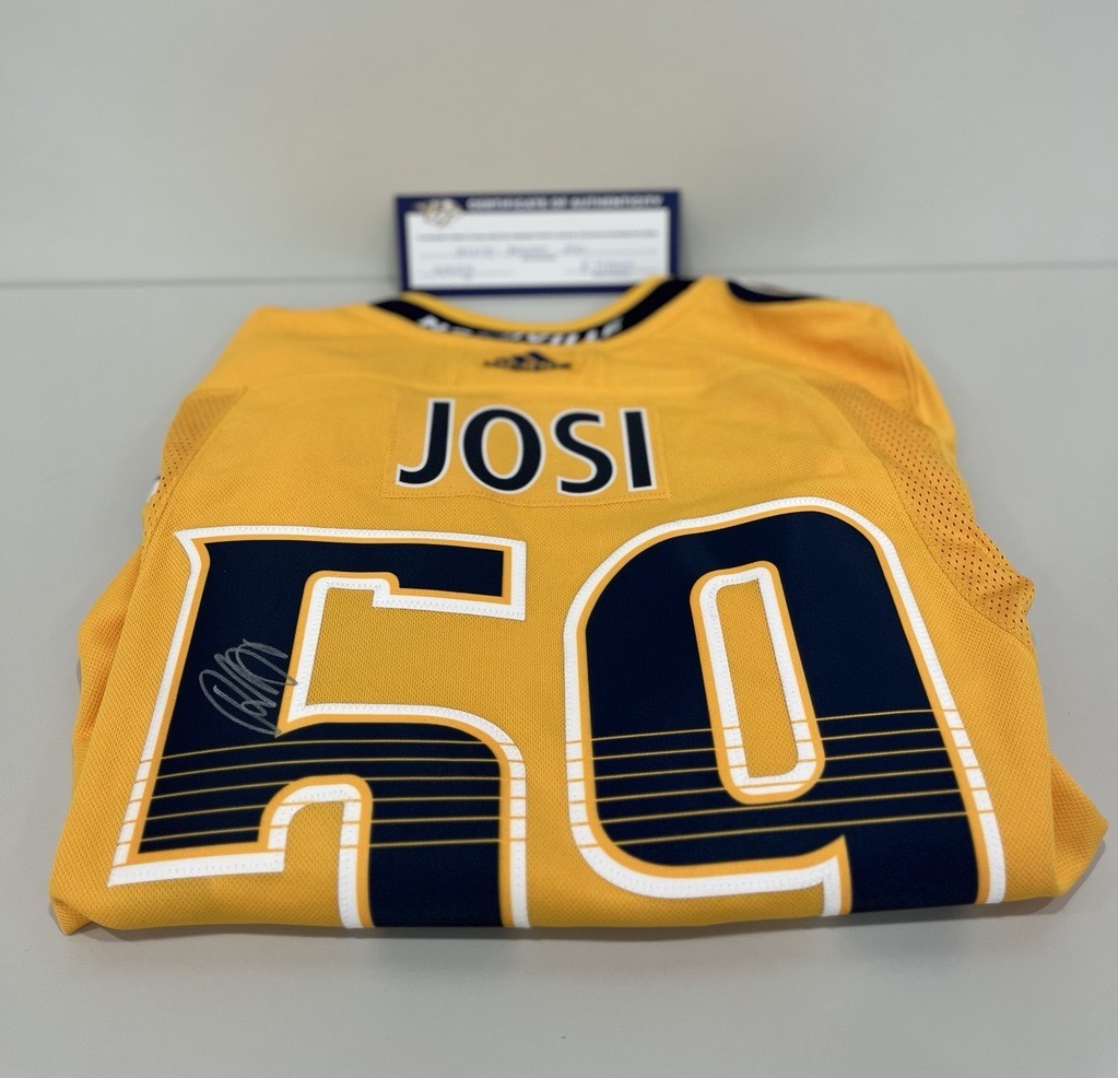 Autographed Nashville Predators Jersey: Roman Josi - 2024 Backstage at ...